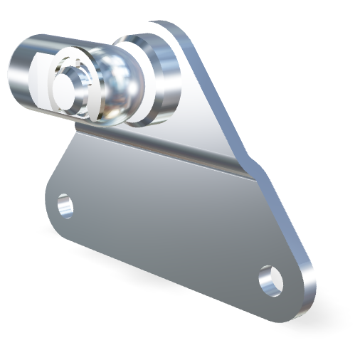 M8 Eye and side bracket – Stainless Steel 304 - Gasspringsshop.com